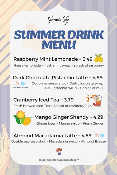 Summer Drinks Sabrina s Cafe summer-drinks-sabrina-s-cafe